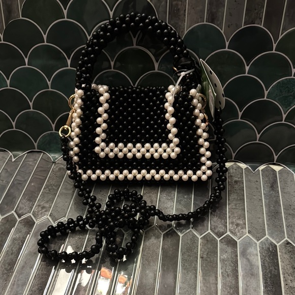 kate spade | Bags | Kate Spade New York X Target Black White Beaded Top ...